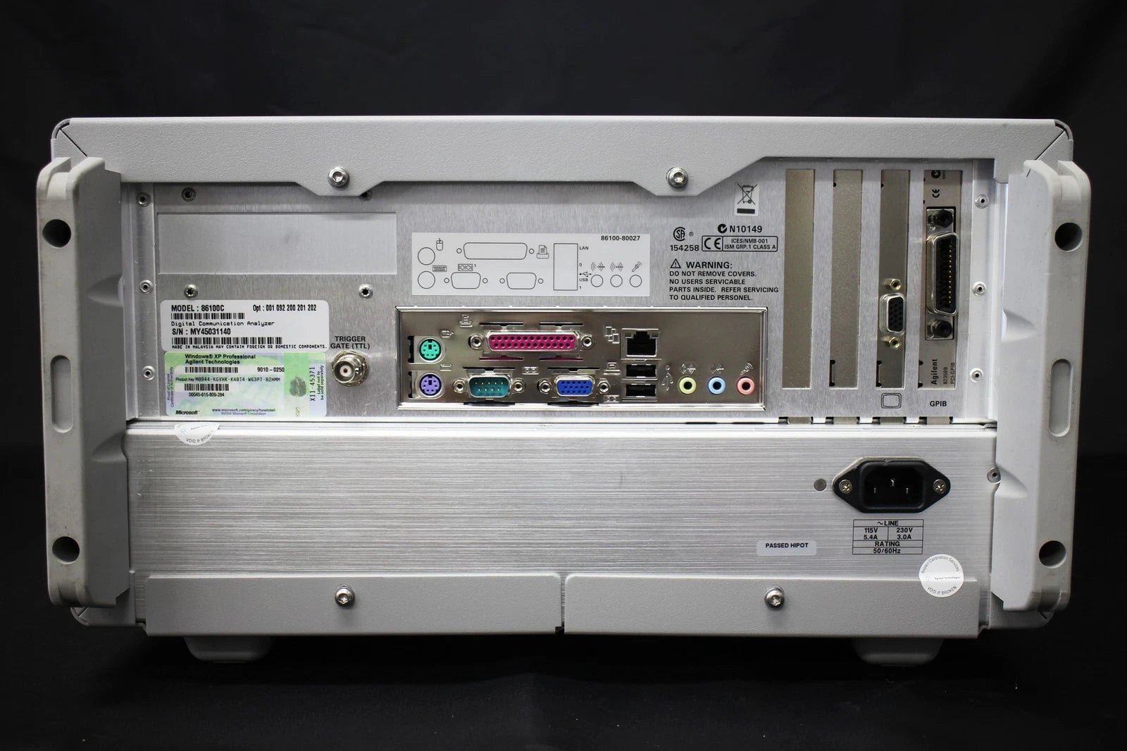 Agilent 86100C /001/092/200/201/202 Infiniium DCA Oscilloscope ...