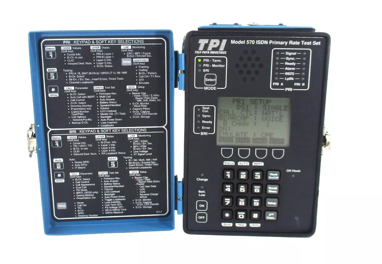 Tele-Path Industries 570 Portable ISDN PRI Primary Rate Test Set – XG eqpt