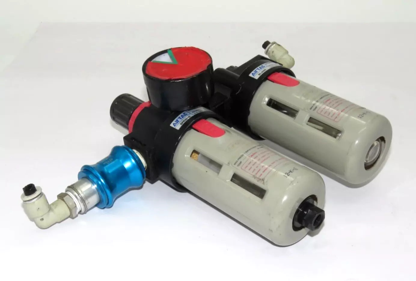 Airtac BFR3000 + BL3000 FRL Unit 3/8 Pneumatic Air Filter Regulator Lu ...