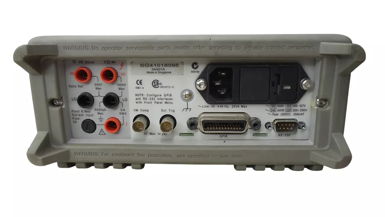 Agilent 34401A 6 1/2 Digit Multimeter - High Accuracy Measurement Tool ...