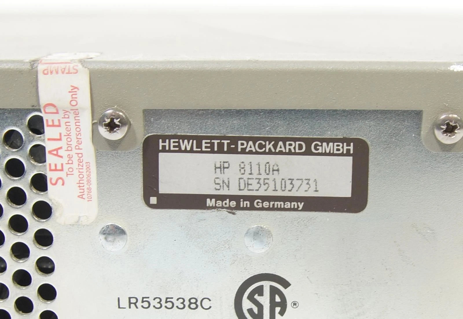 HP Agilent 8110A 150 MHz Pulse Pattern Generator Single Channel – XG eqpt