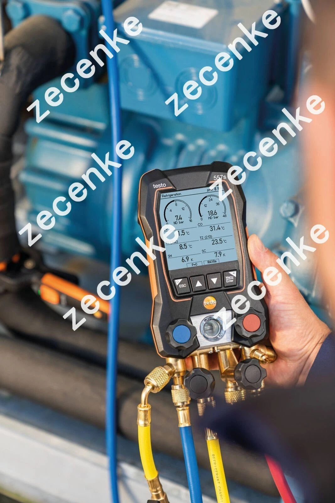 Testo 557s Smart Digital Manifold Kit with Wireless Vacuum Clamp Probe ...